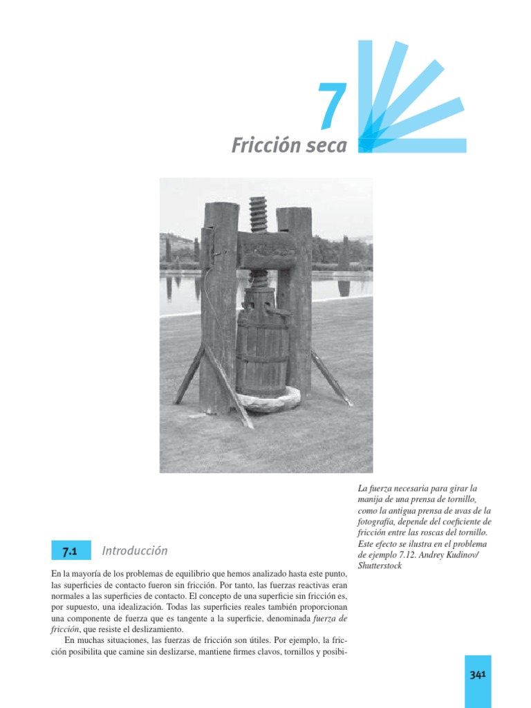 Fricción seca: conceptos fundamentales y teoría de Coulomb | PDF ...