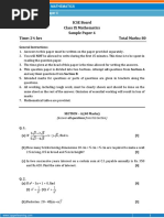 Grade Xi Maths Practice Paper-Multiple and Submultiple Angles | PDF | Trigonometric Functions | Sine