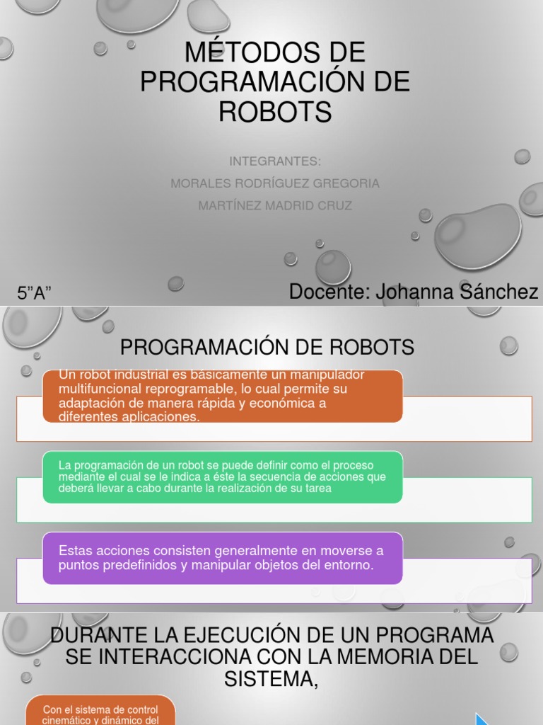 Metodos de Programacion de Robots | PDF | Robot | Robótica