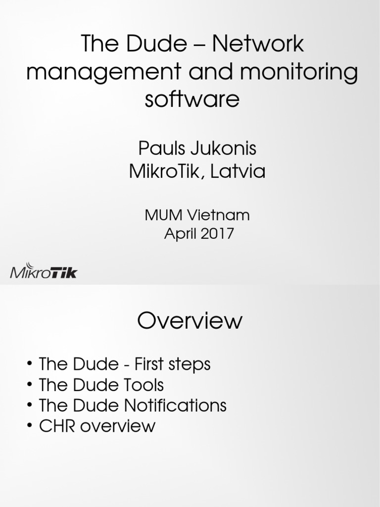 The Dude - Administracion de Red y Monitoreo Por Software PDF | PDF ...