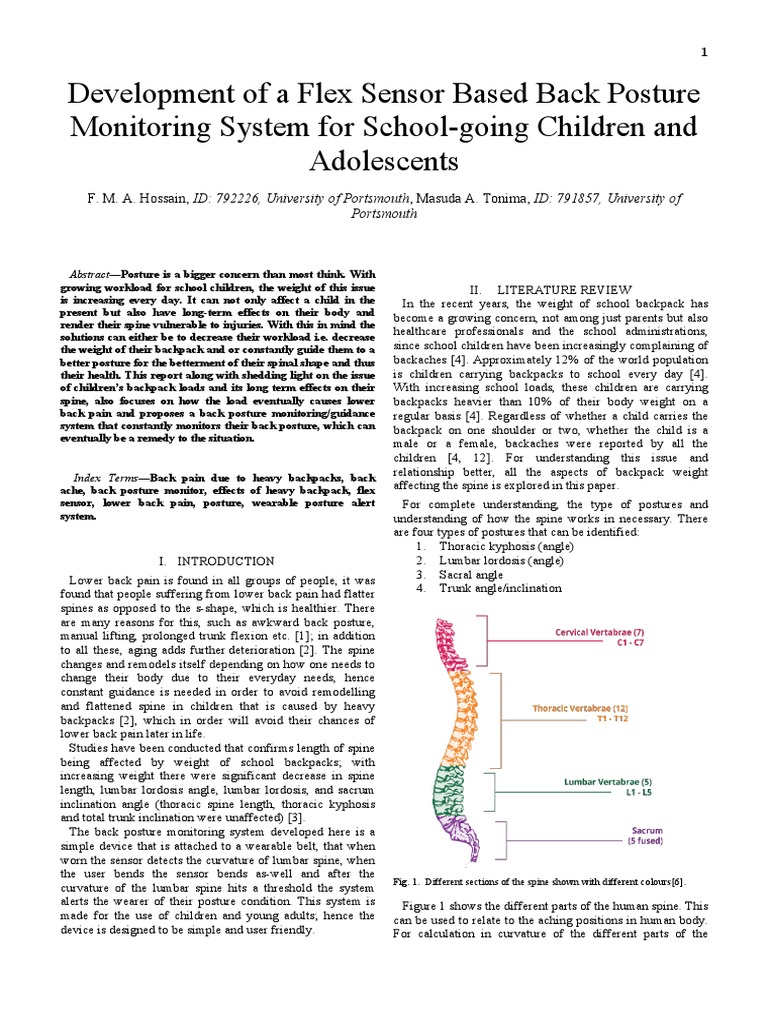 Back Posture Monitor Using Flex Sensors | PDF | Analog To Digital ...