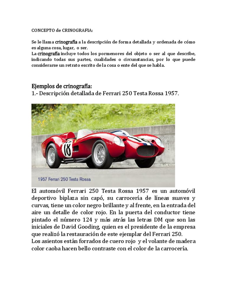 Ejemplos de Crinografía