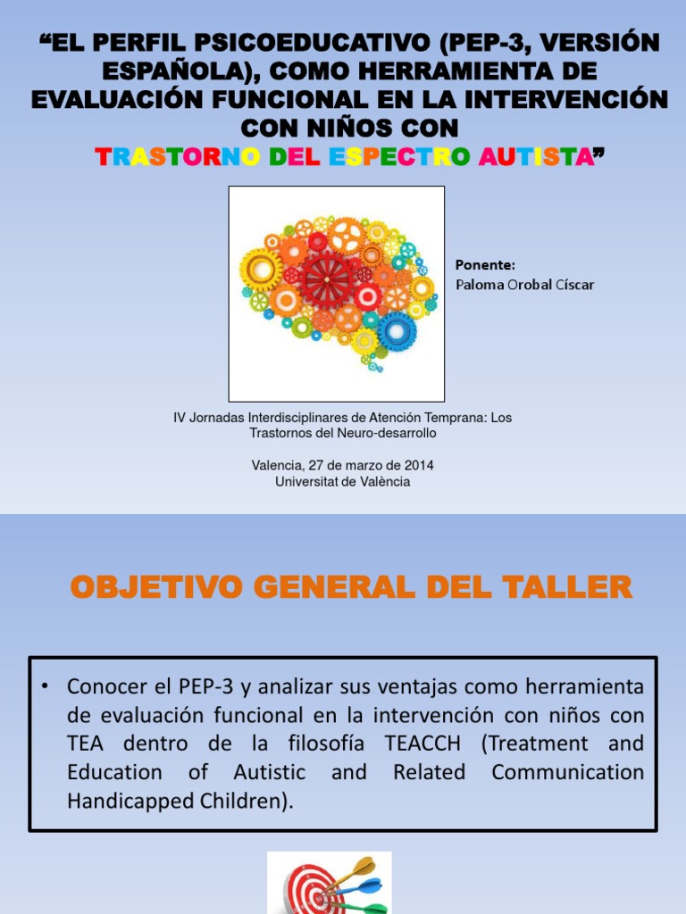 Evaluación PEP-3 en Niños con TEA | PDF | Espectro autista | Autismo