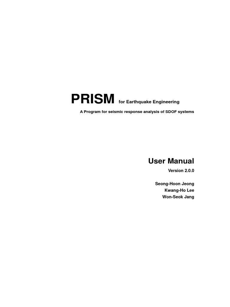 Prism Manual Pdf Physics Mechanics