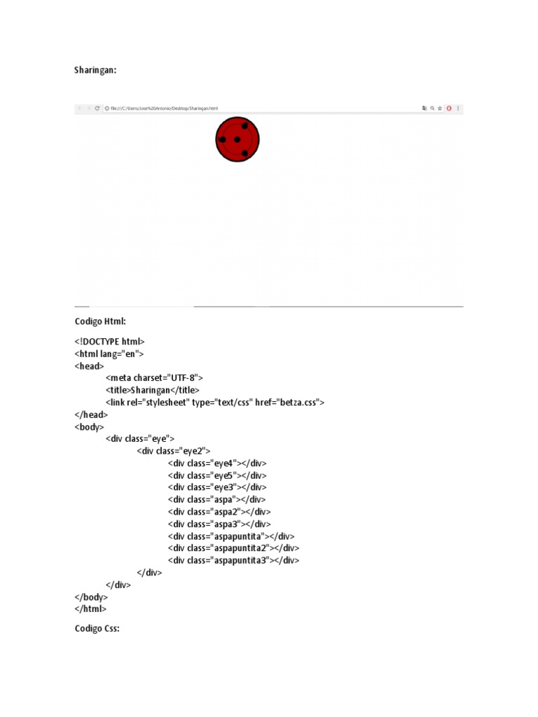Sharingan en Css | PDF | Cyberspace | Design