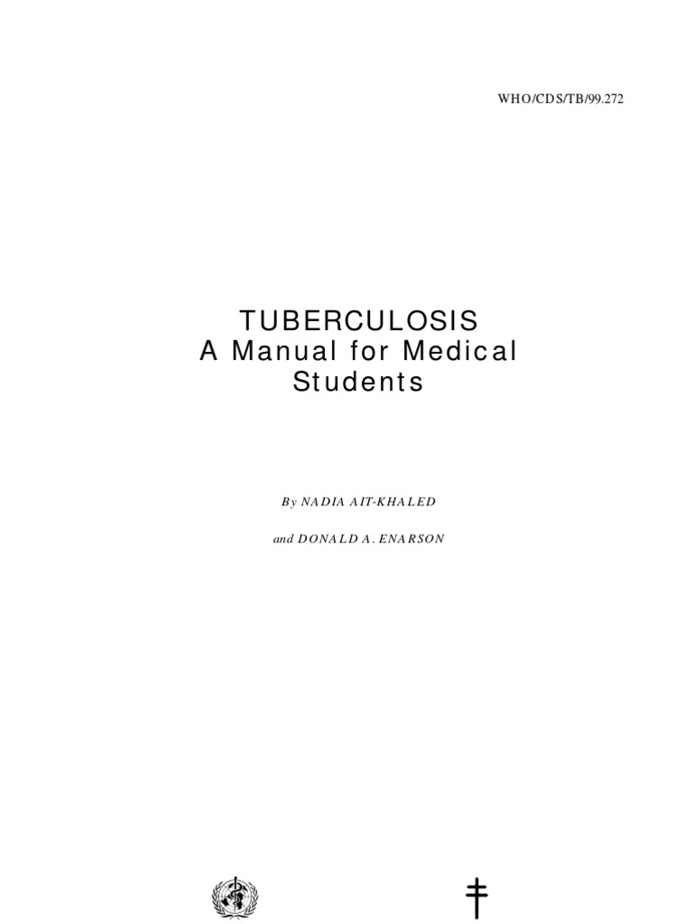 TB Manual For Medical Students-WHO | PDF | Tuberculosis | Mycobacterium