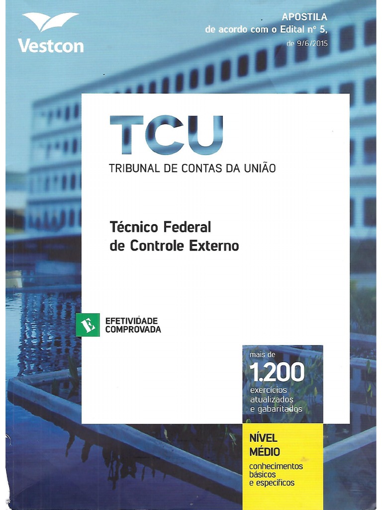 Apostila TCU - Vestcon - 2015 PDF | PDF