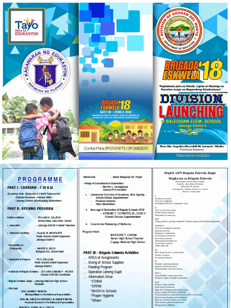 Brigada Eskwela Program - Bales | PDF