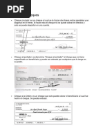 Cheque para Abono en Cuenta | PDF | Cheque | Bancos