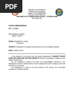 Sample Designation Order | PDF | Teachers | Learning