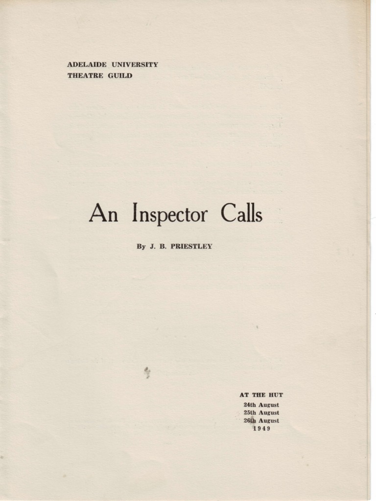 An Inspector Calls PDF | PDF