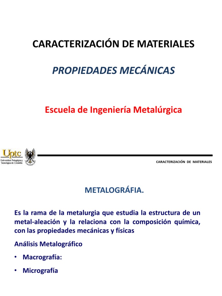 1 Caracterizaci N Microestructural y Mec Nica Primera Parte | PDF | Tratamiento a base de calor ...