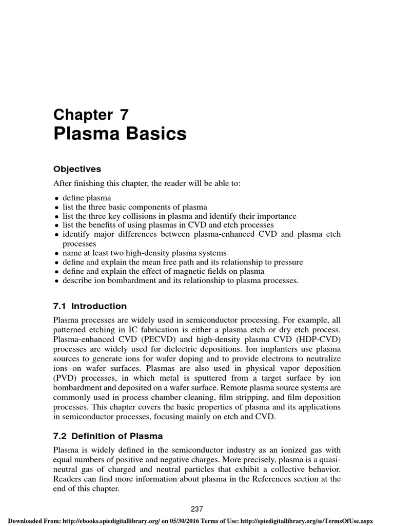 Plasma Basics Concepts | PDF | Plasma (Physics) | Energy Level