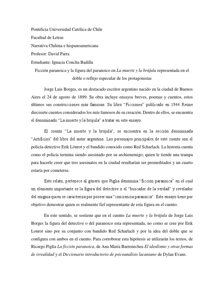 La Muerte y La Brújula Borges | PDF | Cuentos | Conspiración