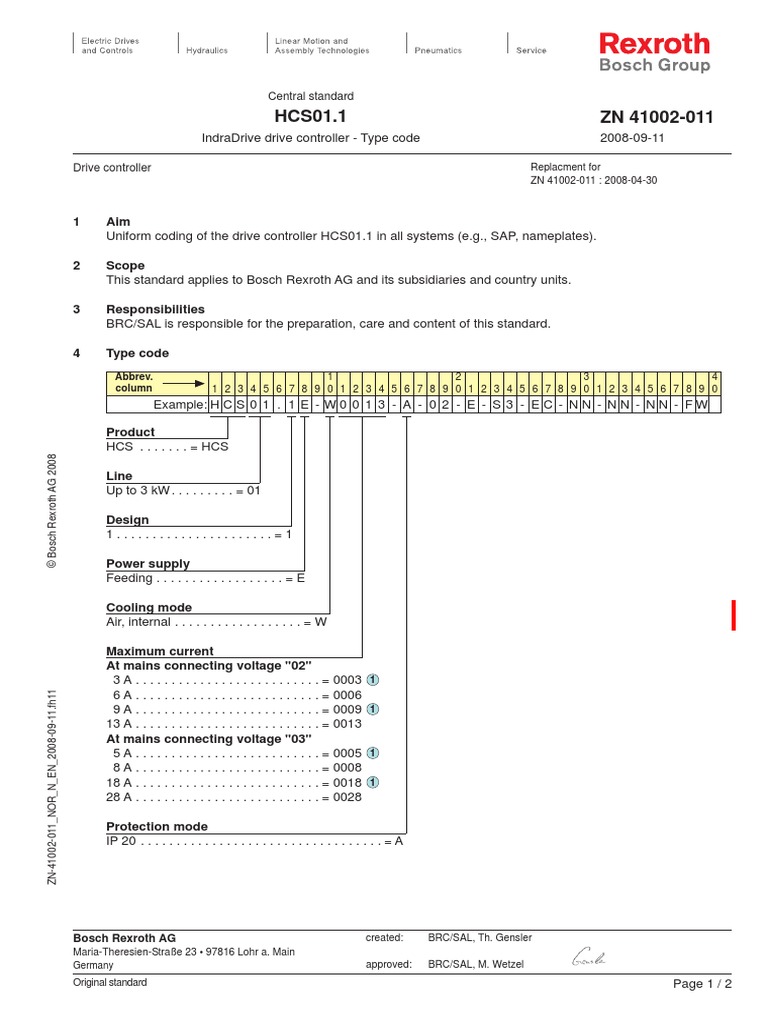 Indradrive Type Code | PDF | Electromagnetism | Computing