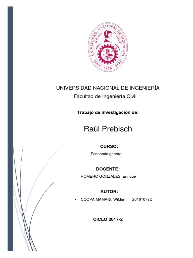 Raul Prebisch | PDF | La economía del desarrollo | America latina