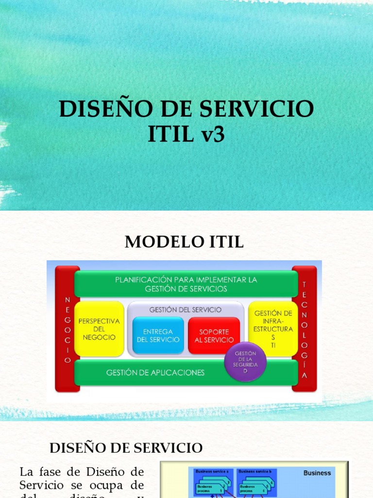 Diseño De Servicio Itil Pdf Itil Diseño