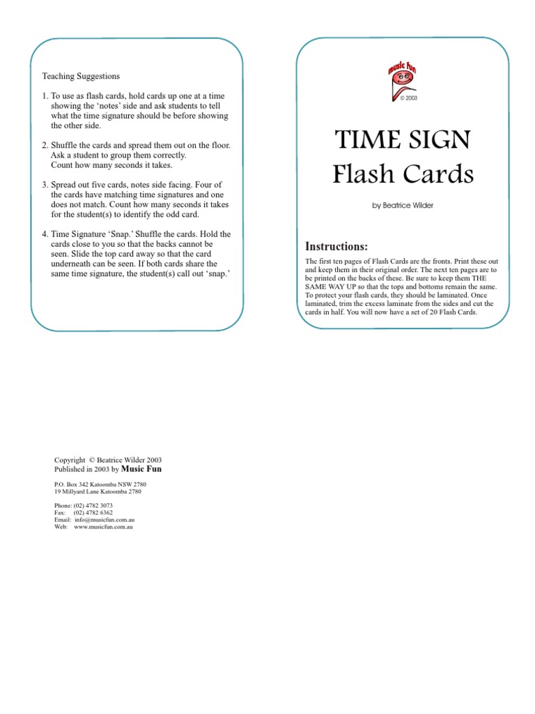 Time Sign A Flash C RDS: Instructions | PDF