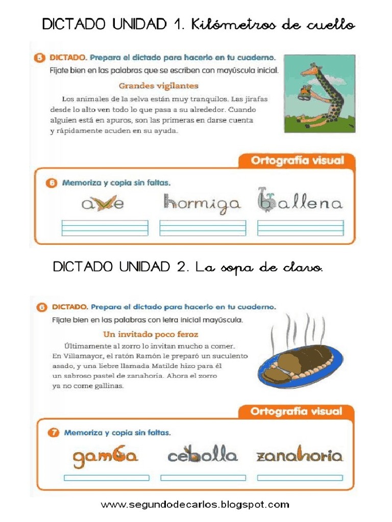 Dictado 2 Grado | PDF