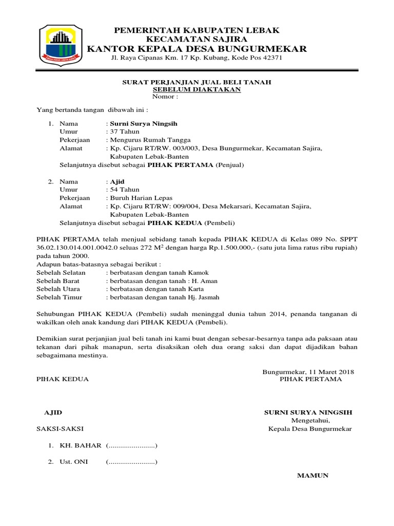 Pemerintah Kabupaten Lebak | PDF
