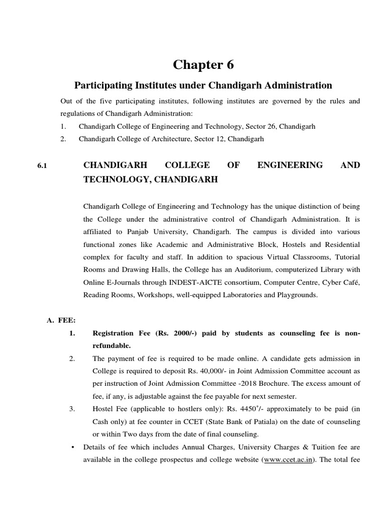 Chapter 6 - CHD Admin Institutions-rev-CCET | PDF | University And ...