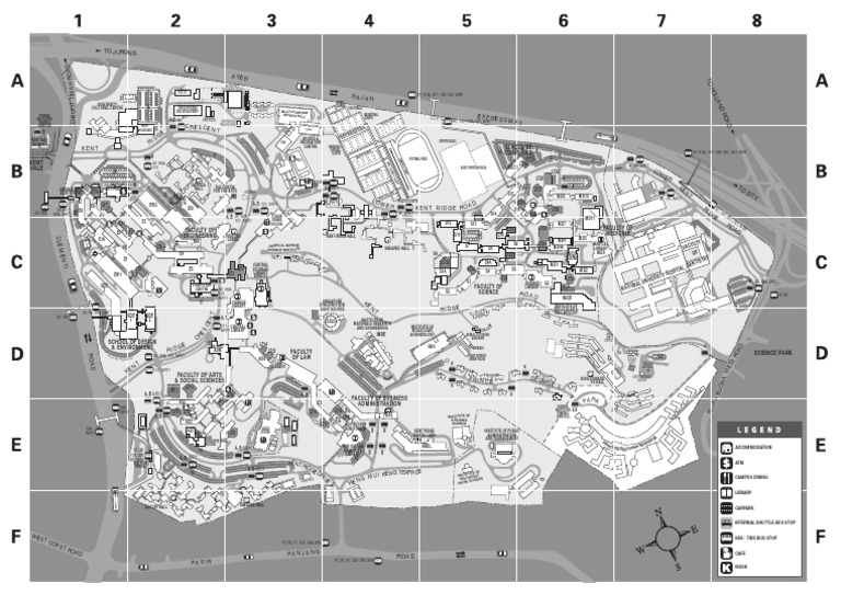 NUS Map | PDF | Games Of Physical Skill | Athletic Sports
