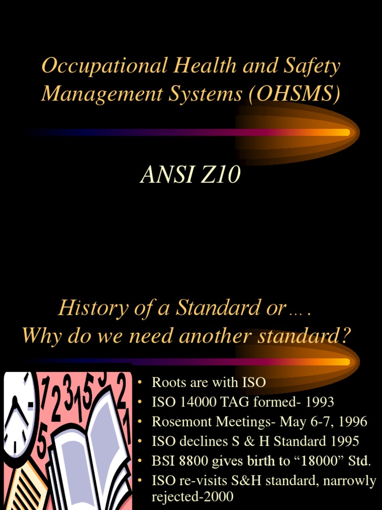 ANSI Z10 Overview | PDF | Occupational Safety And Health | Audit