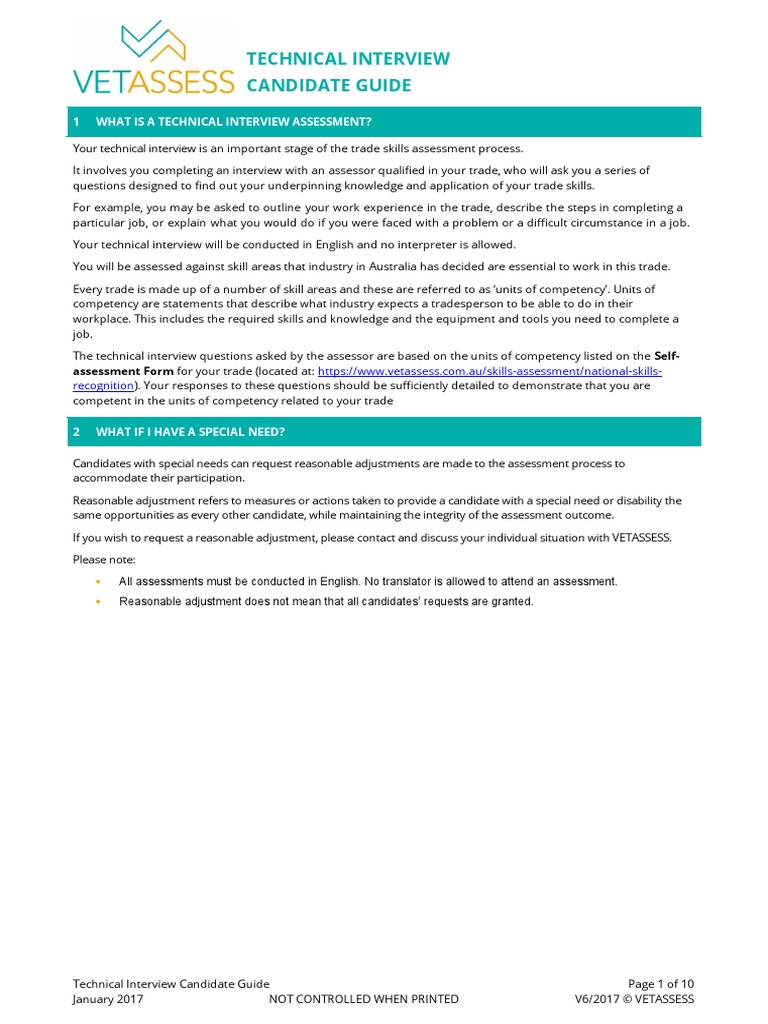 Technical Interview Candidate Guide | PDF | Competence (Human Resources ...