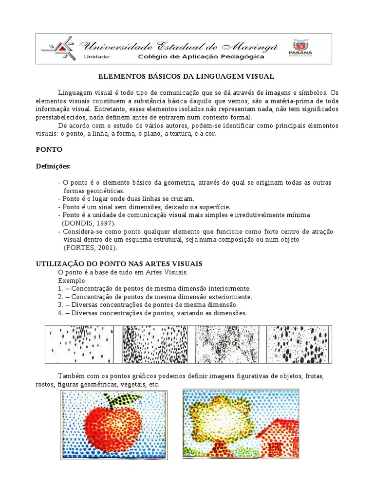 Elementos Básicos Da Linguagem Visual | PDF | Cor | Vermelho