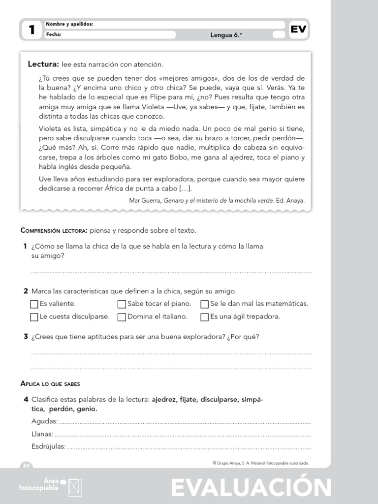 Evaluacion U01 | PDF | Lectura (proceso) | Idiomas