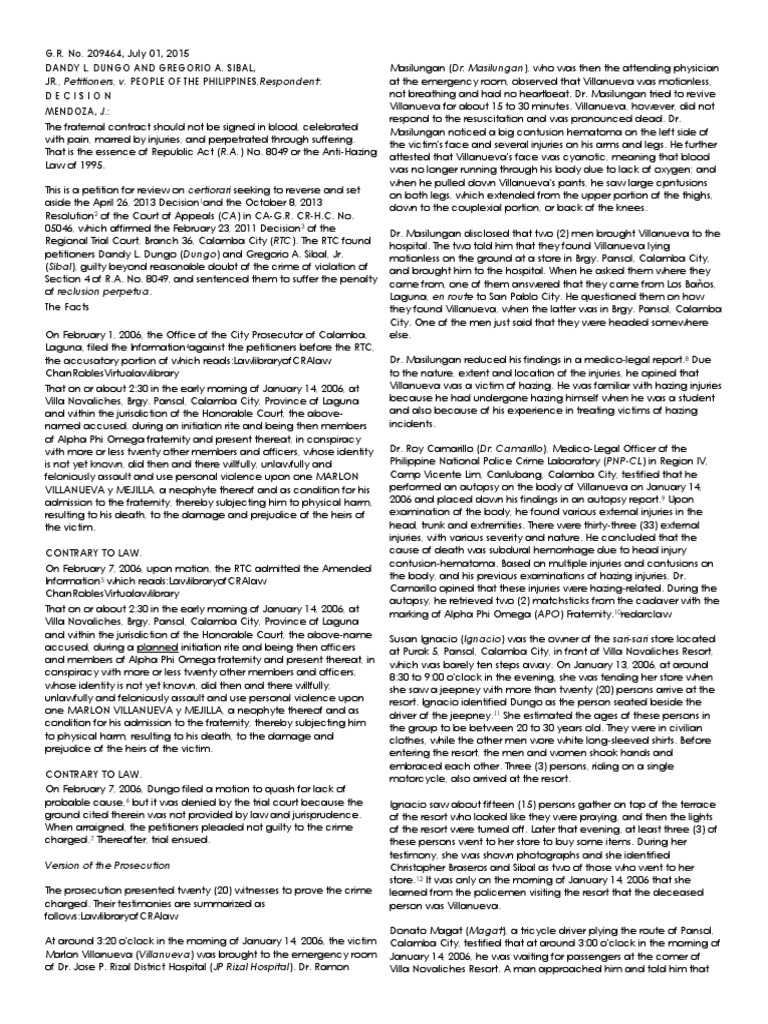 Dandy Dungo V People | PDF | Crime & Violence | Crime Thriller