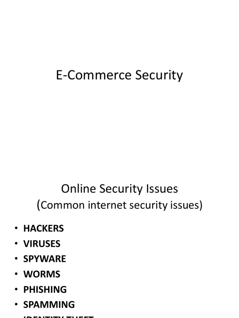 E Commerce Security Pdf Virtual Private Network Computer Security
