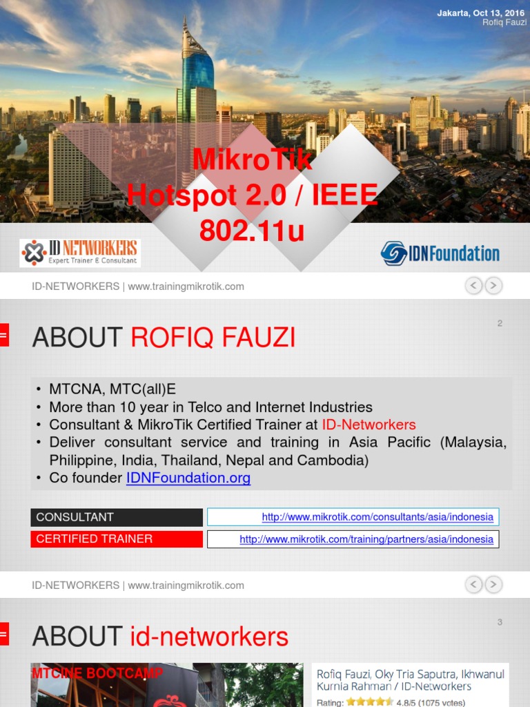 Hotspot 2.0 Mikrotik | PDF | Wi Fi | Wireless Lan