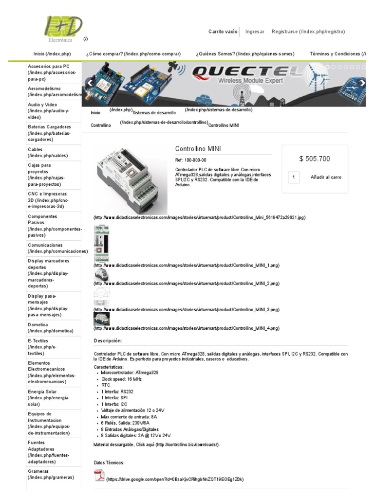 Controllino - Controllino MINI | PDF | Microcontrolador | Electrónica