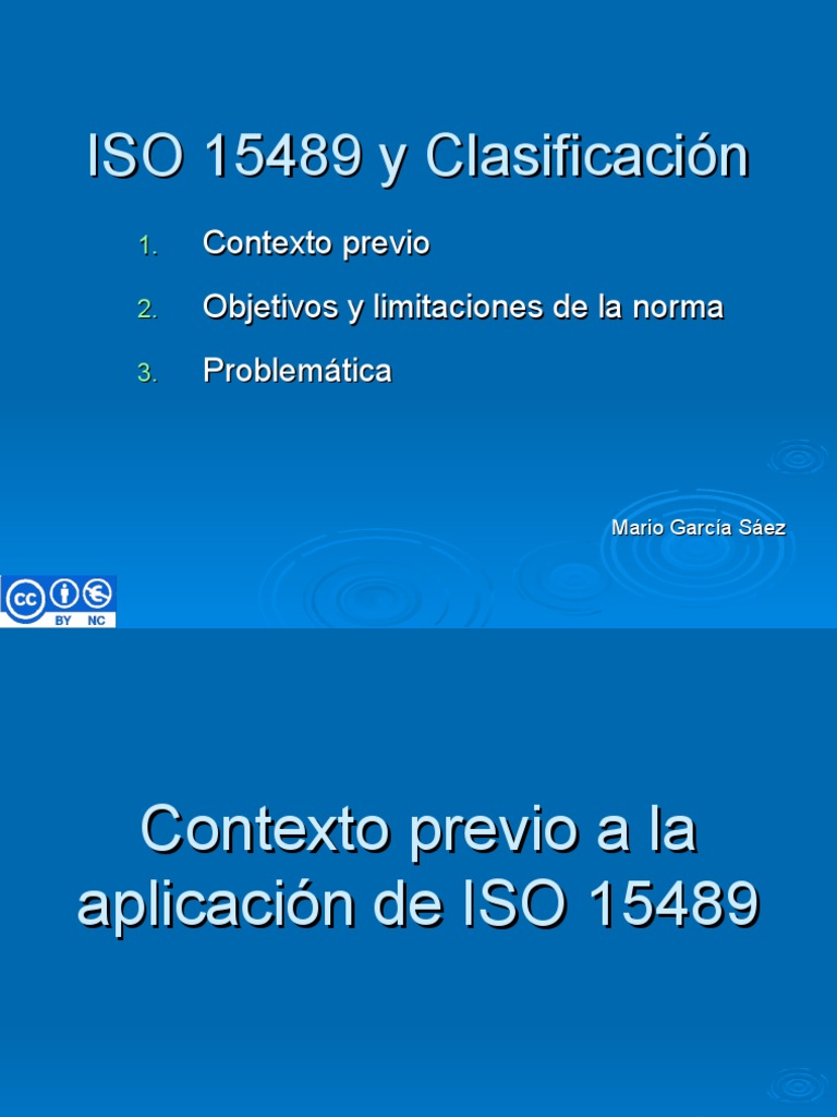 ISO 15489 y Clasificación Archivística | Metadatos | Creative Commons