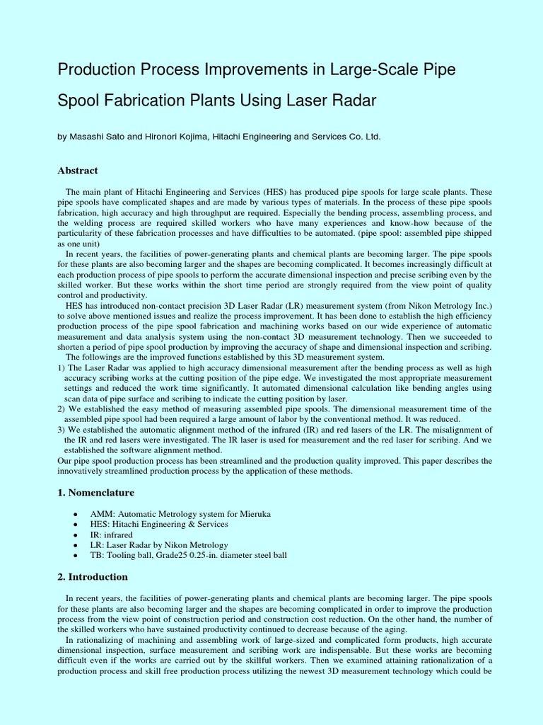 Sato Hitachi V2 | PDF | Pipe (Fluid Conveyance) | Accuracy And Precision