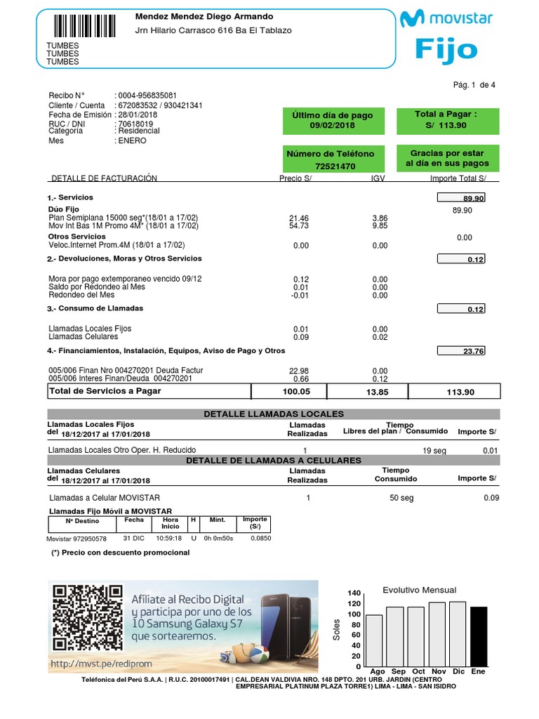 Recibo Internet-2018-02 PDF | Descargar gratis PDF | Business