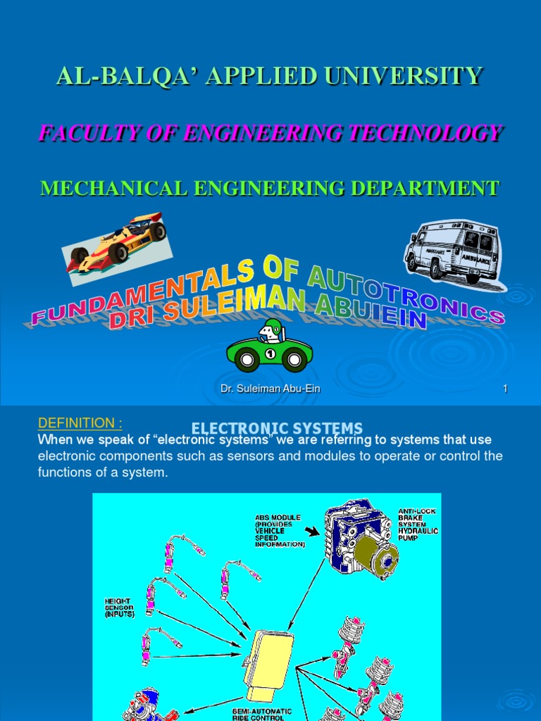 Fundamentals of AUTOTRONICS | PDF | Resistor | Bipolar Junction Transistor