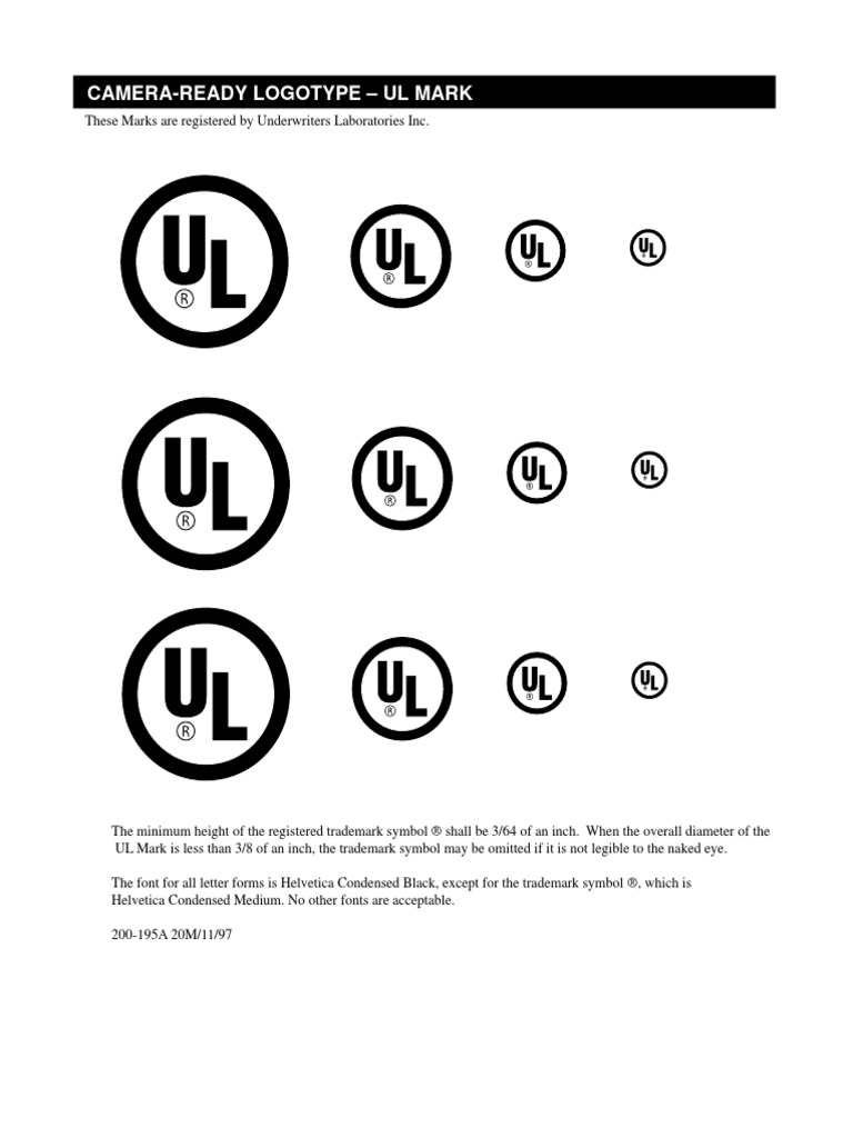 UL Mark Usage Guidelines | PDF