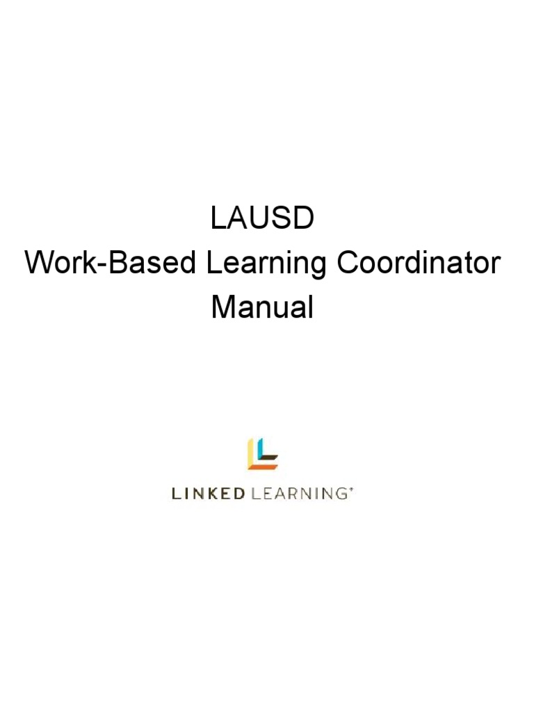 Work Based Learning Handbook | PDF | Apprenticeship | Engineering