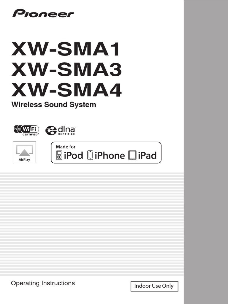Pioneer Xw-Sma4 Manual | Download Free PDF | Ac Power Plugs And Sockets ...