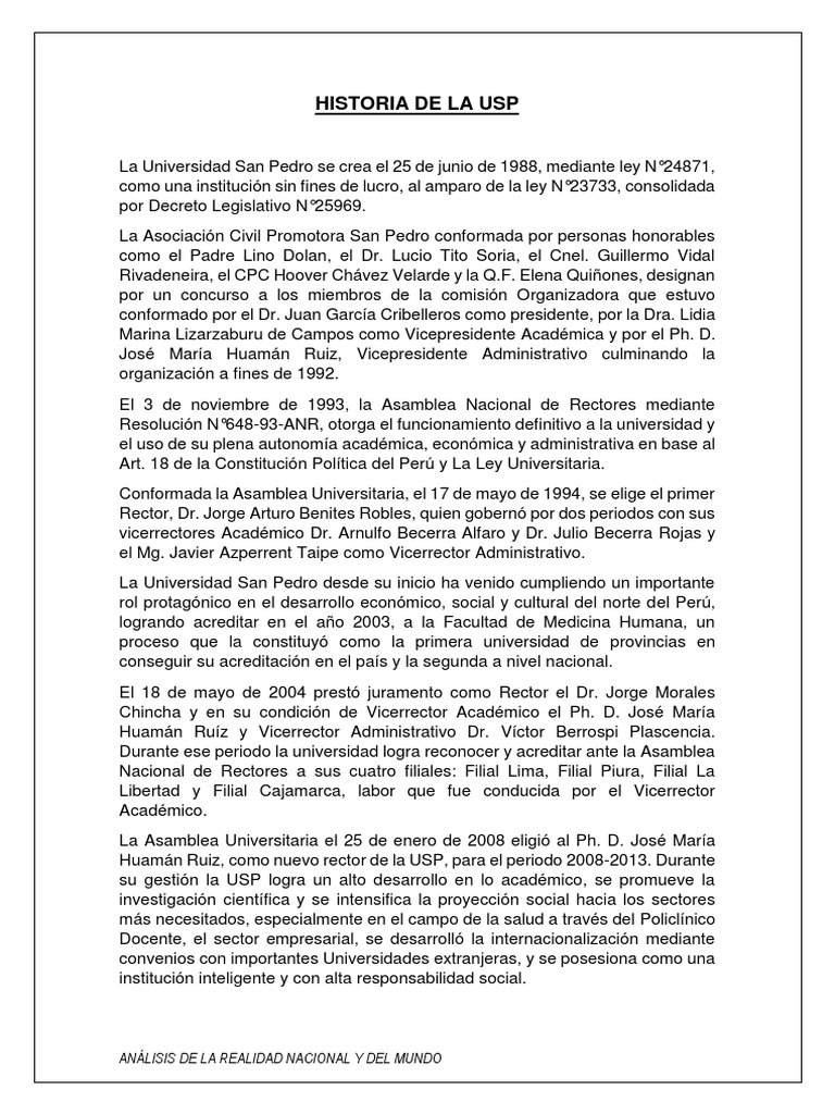 Historia de La Usp | PDF | Doctorado | Universidad