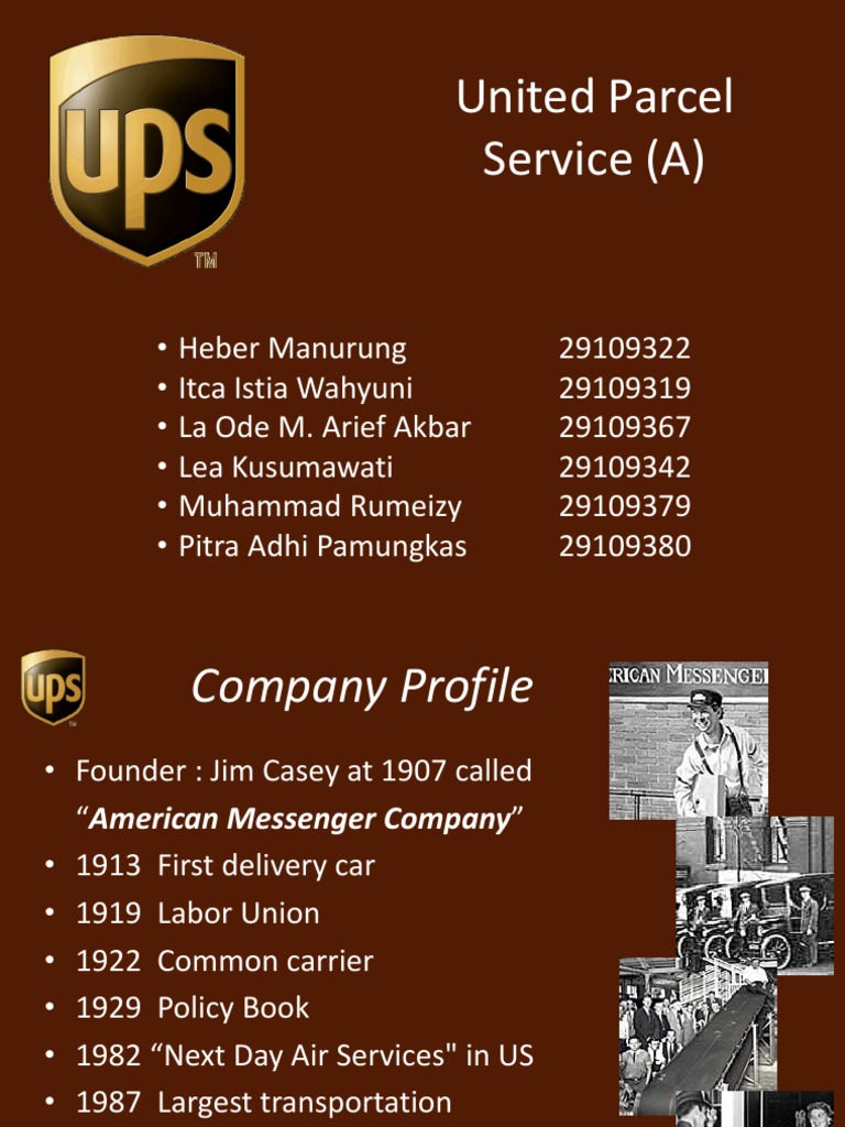 United Parcel Service Company Profile | PDF | Competence (Human ...