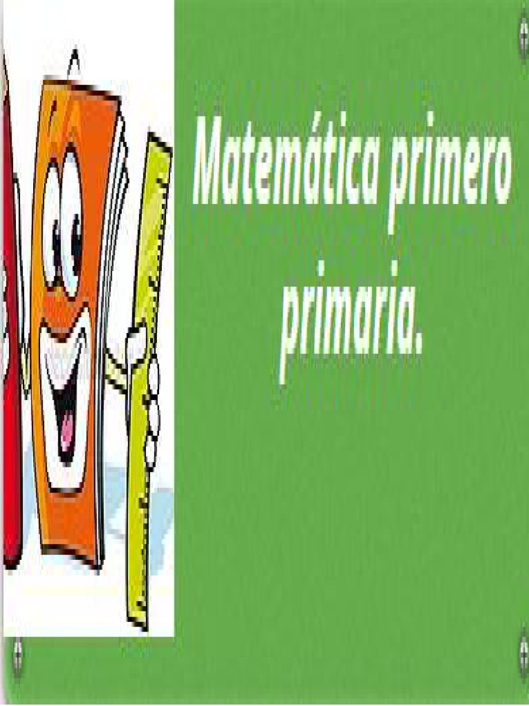 Matemáticas para Primero de Primaria | PDF | Calendario | Sustracción