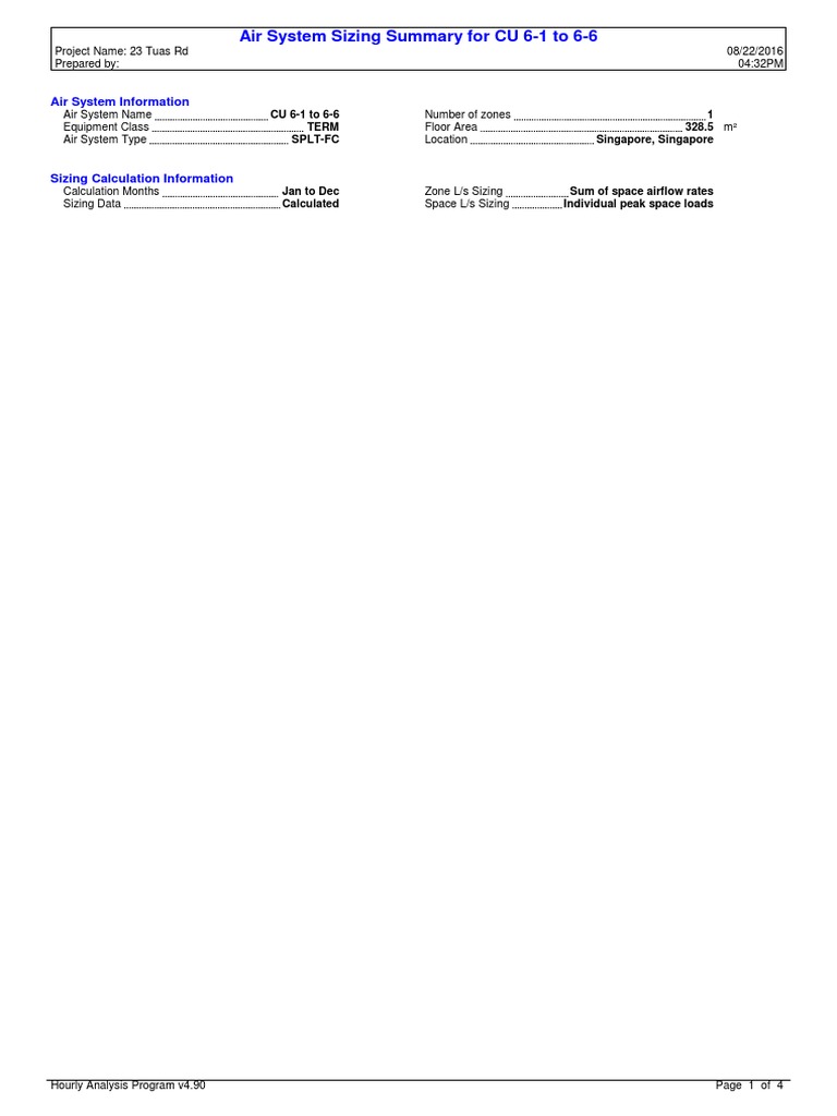 Aircon Load Calculation | PDF | Hvac | Air Conditioning