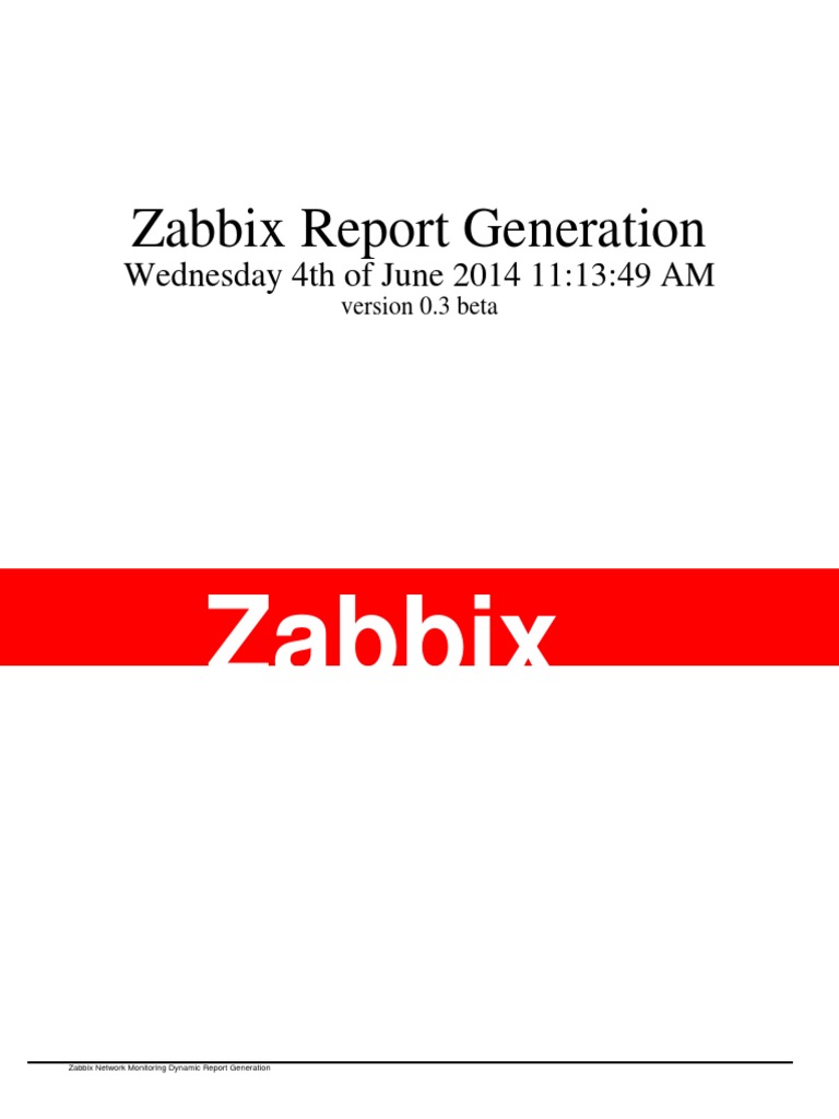 Zabbix PDF Report Fn-gr13 | PDF