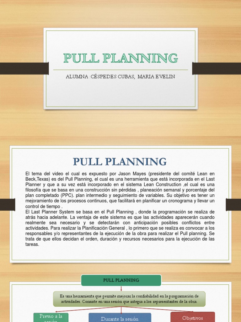 Pull Planning | PDF | Planificación | Informática