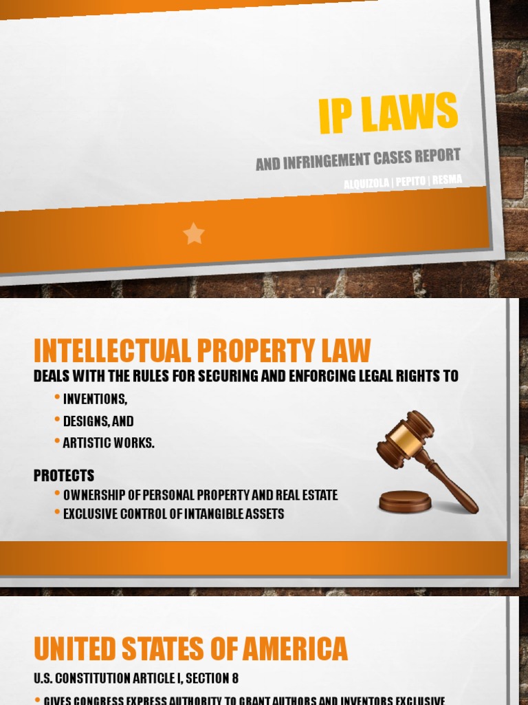 IP Laws US | Download Free PDF | Intellectual Property | Ownership