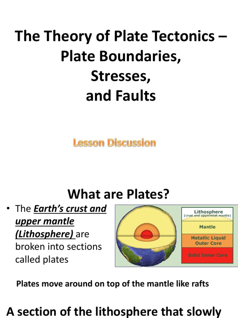 Plate Boundaries, Stress, Faults | PDF | Plate Tectonics | Mantle (Geology)