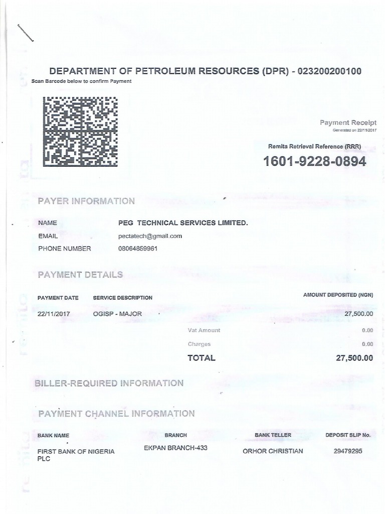 DPR Permit For Third Party Inspection Company | PDF